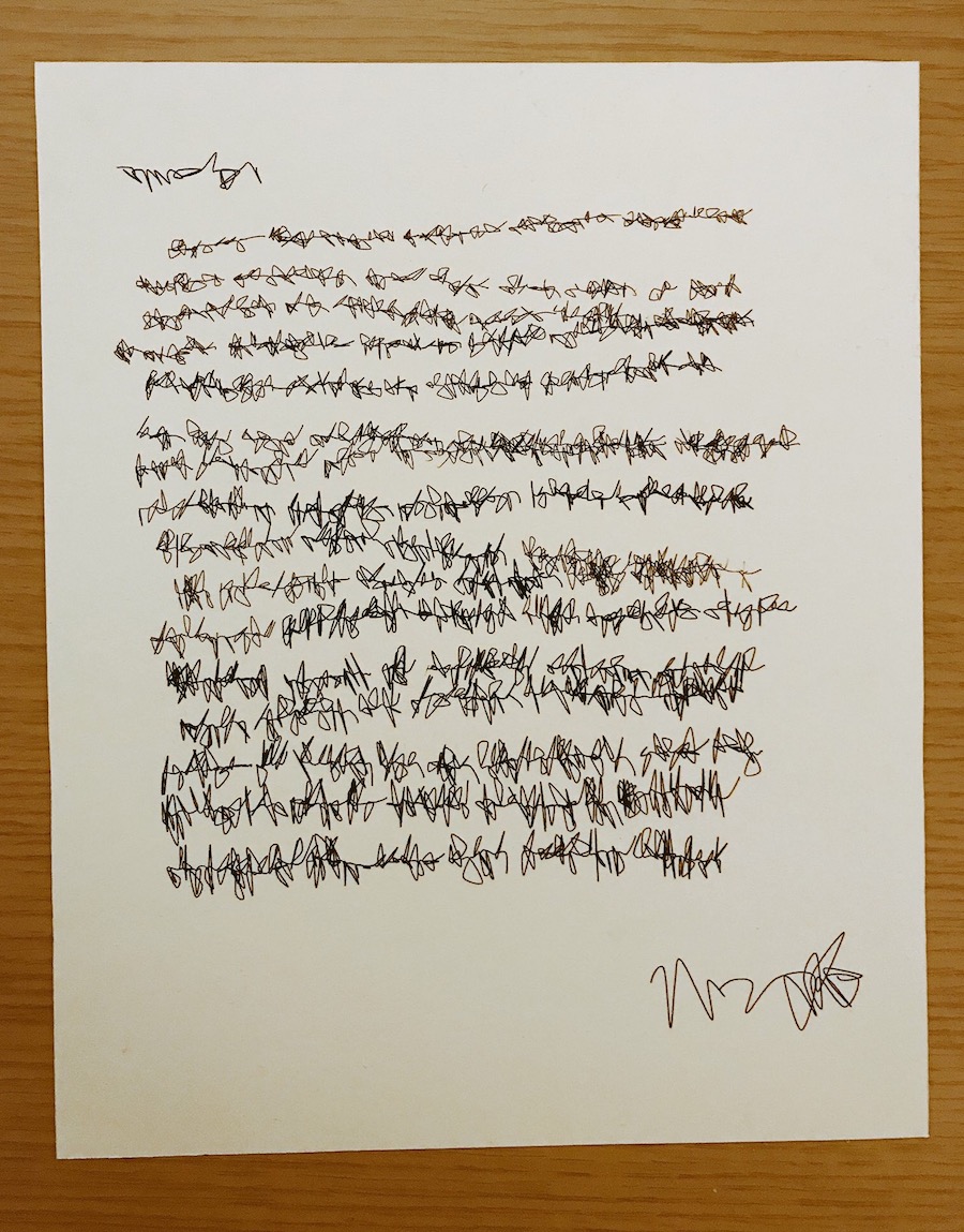 Beautiful Handwriting Letter